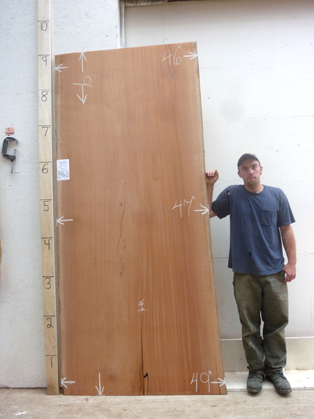 Mahogany, African live edge wood slab, item# 2441g3