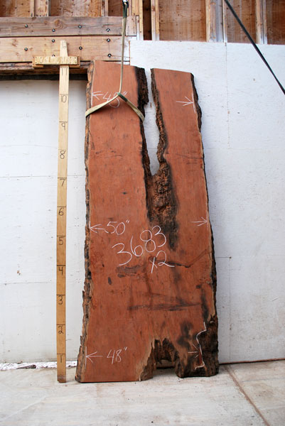 Red Gum, Australian live edge wood slab, item# 3683x2