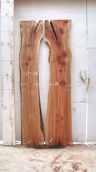 Beefwood live edge wood slab, item# 8045m05